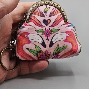 Tiny Snap Coin Purse Key Chain, Mini Kiss Lock Snap Coin Purse ...