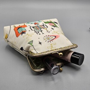 Midcentury Modern Cat Kiss Lock Snap Purse, Retro Cat Snap Clutch Purse ...