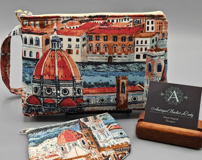 Italian Wristlet Set, Florence Italy Clutch Set, Gadget Pouch ...