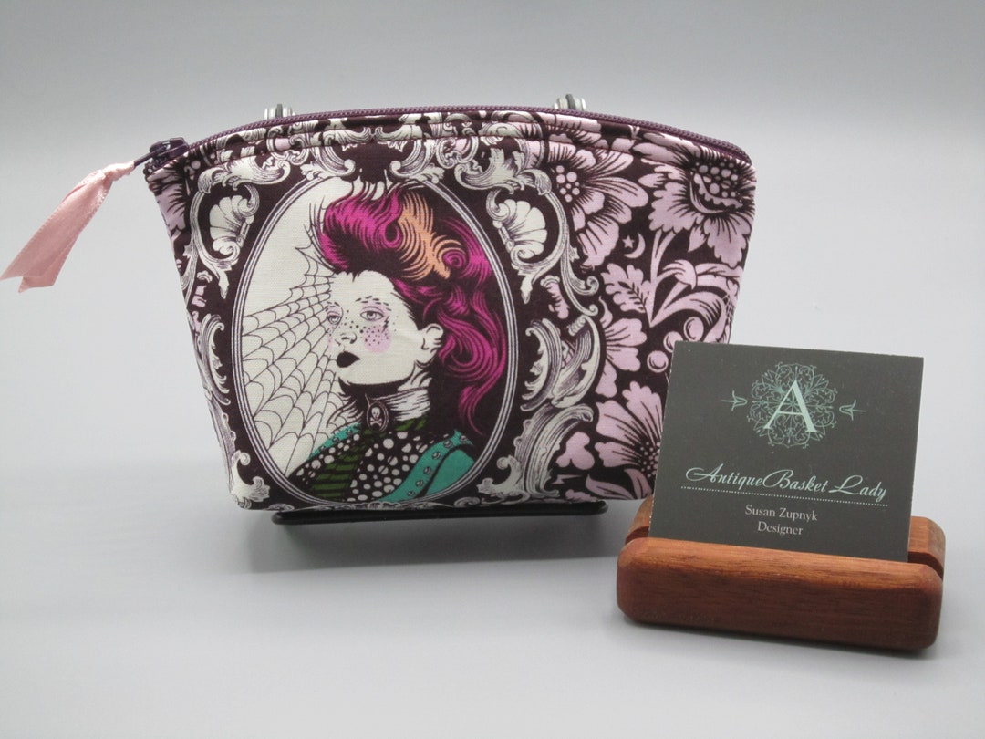 Night Shade Deja Vu Cameo Cosmetic Bag Nightshade Cameo Clutch Floral ...