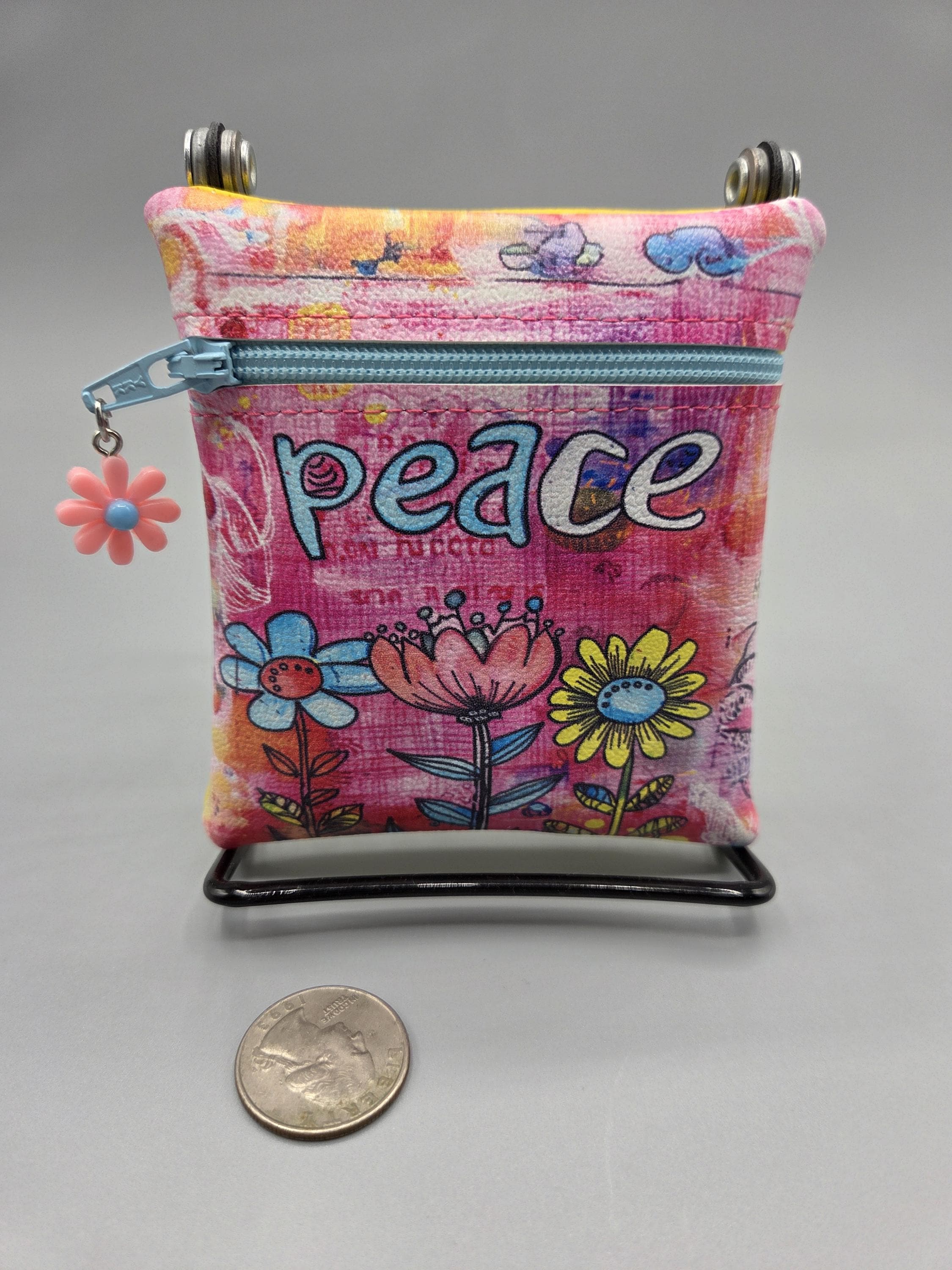 Inspirational Vegan Leather Coin Purse: Positive Words Zip Wallet - Etsy