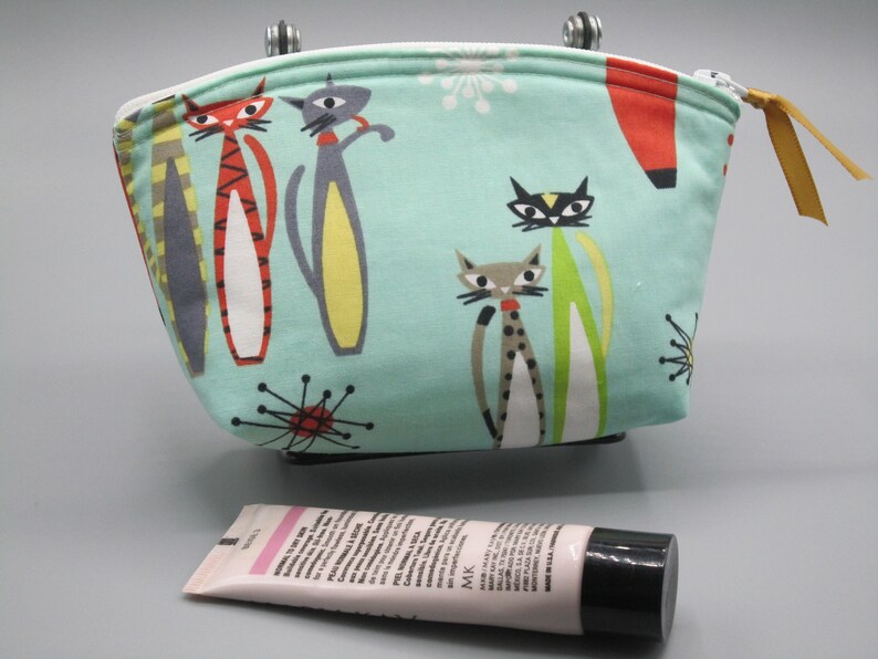Retro Atomic Cats Pouch Essential Oil Case Cosmetic Bag Clutch - Etsy
