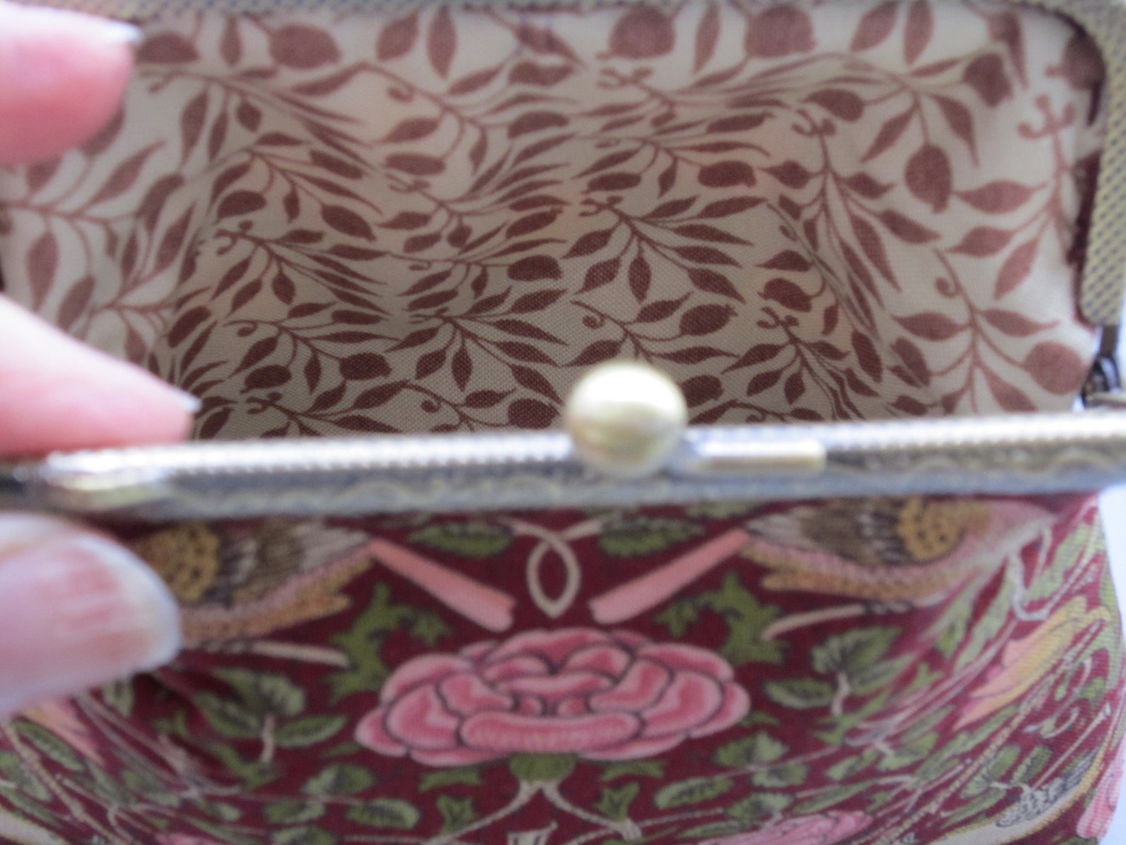 William Morris Inspired Rose 1883 Replica Medium Kiss Lock - Etsy