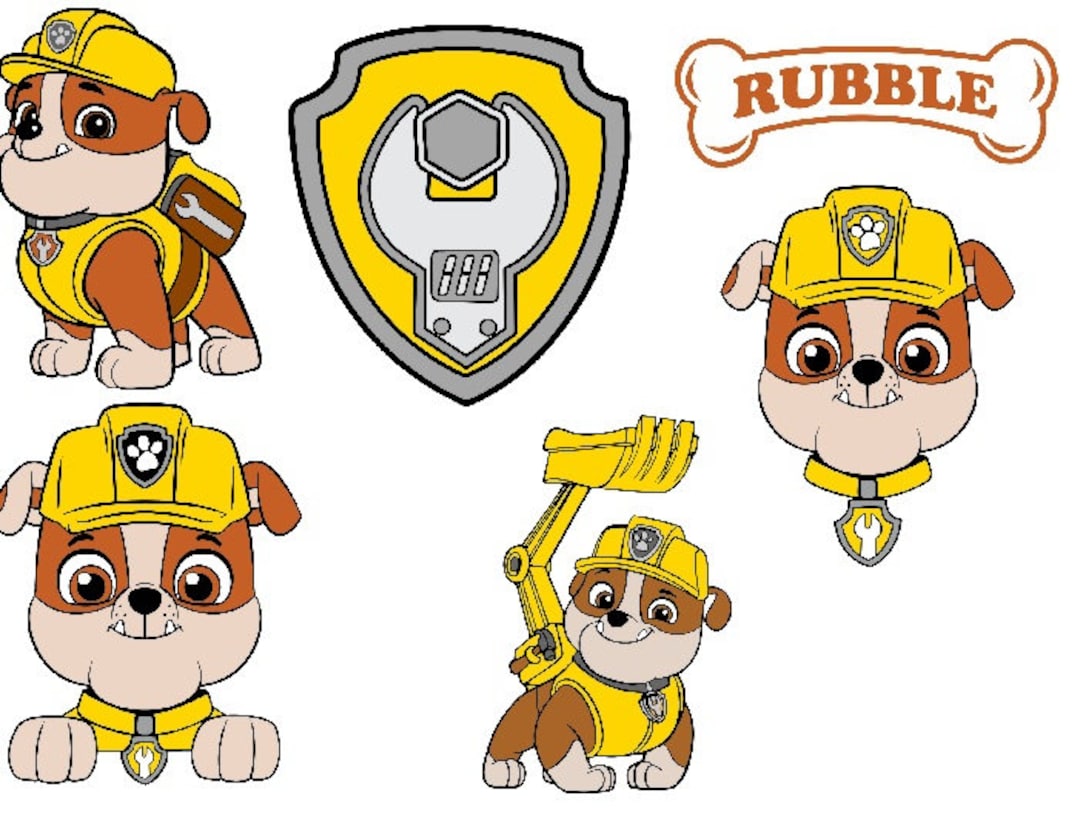 Rubble SVG Bundle 6 Files - Etsy Australia