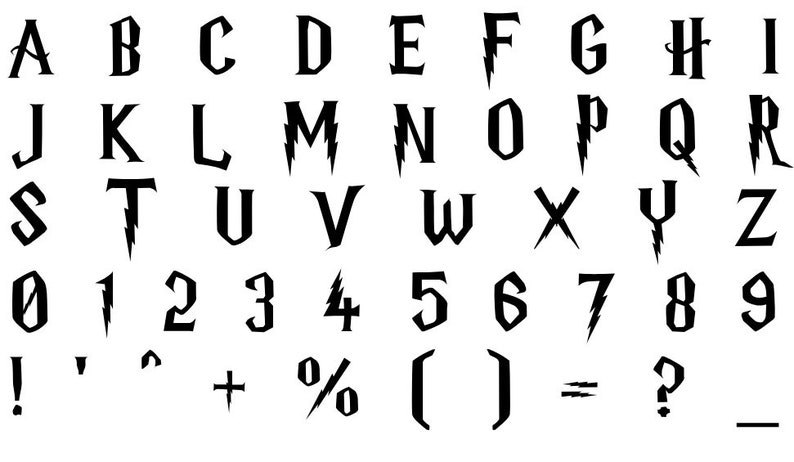 Wizard Font SVG File - Etsy