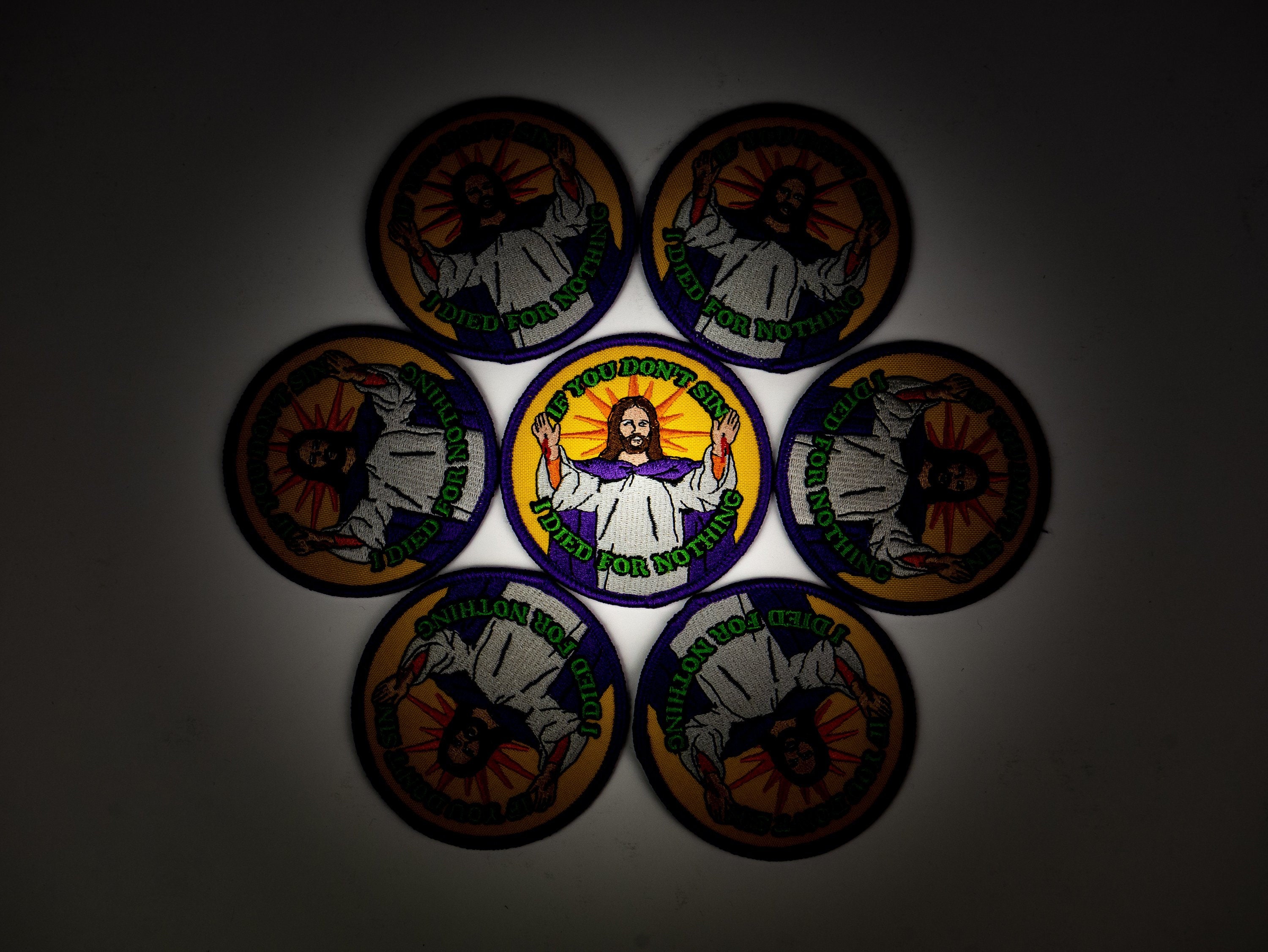 Jesus Patch If You Don't Sin. - Etsy