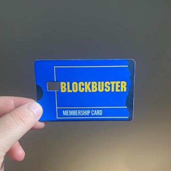 Blockbuster Membership Card - Etsy