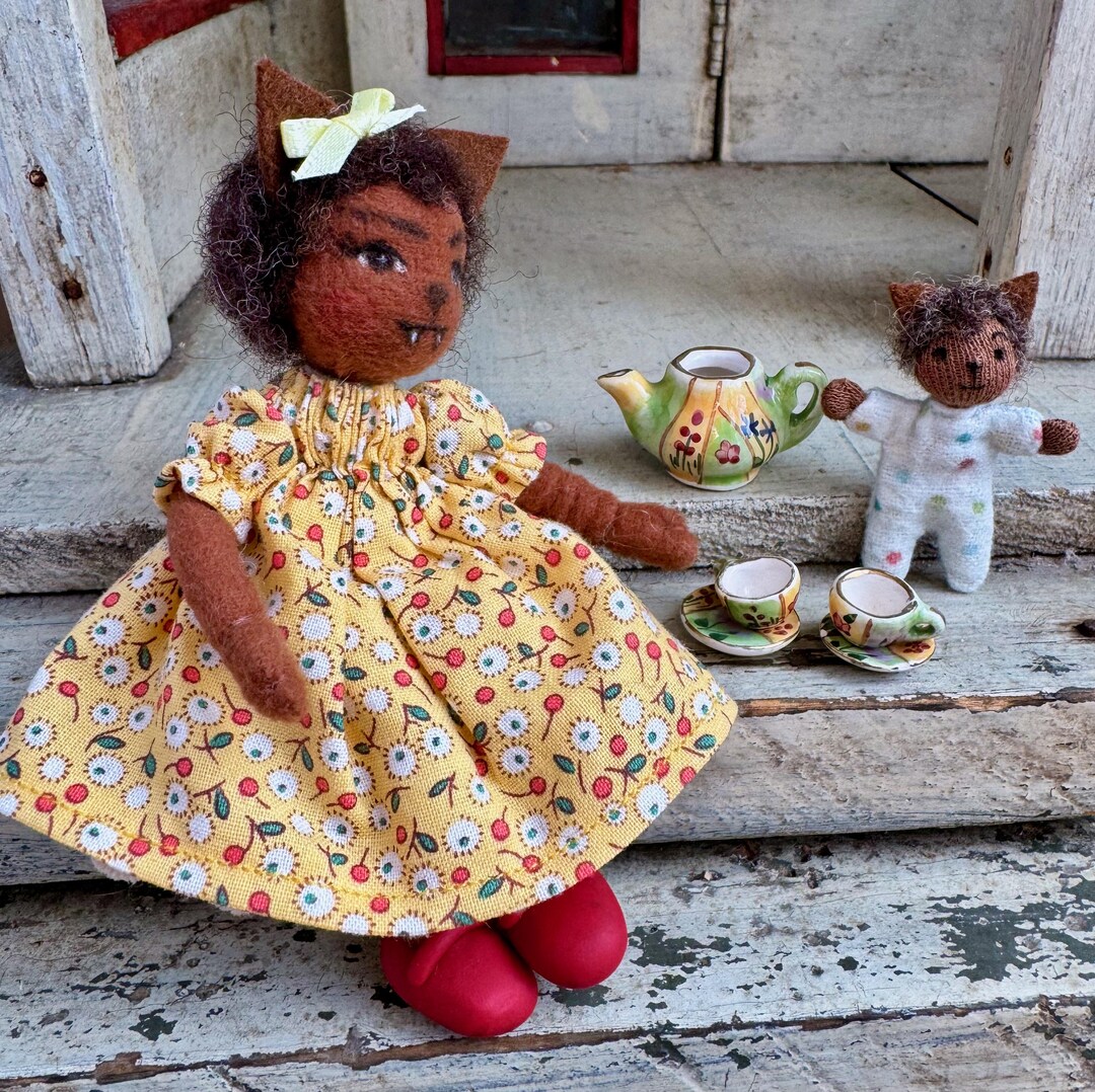 Willow and Lupe - A Little Werewolf Girl and Her Dolly - Etsy