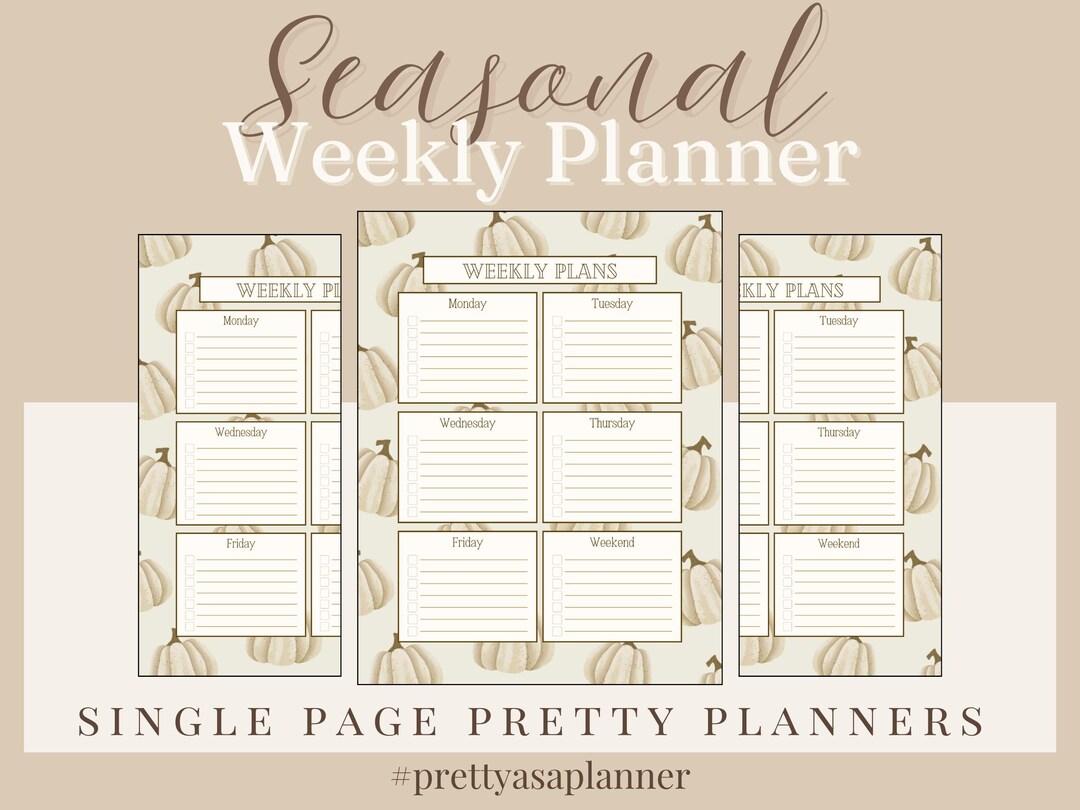 Weekly Planner,cute Weekly Planner,planner Weekly,weekly Goodnotes ...