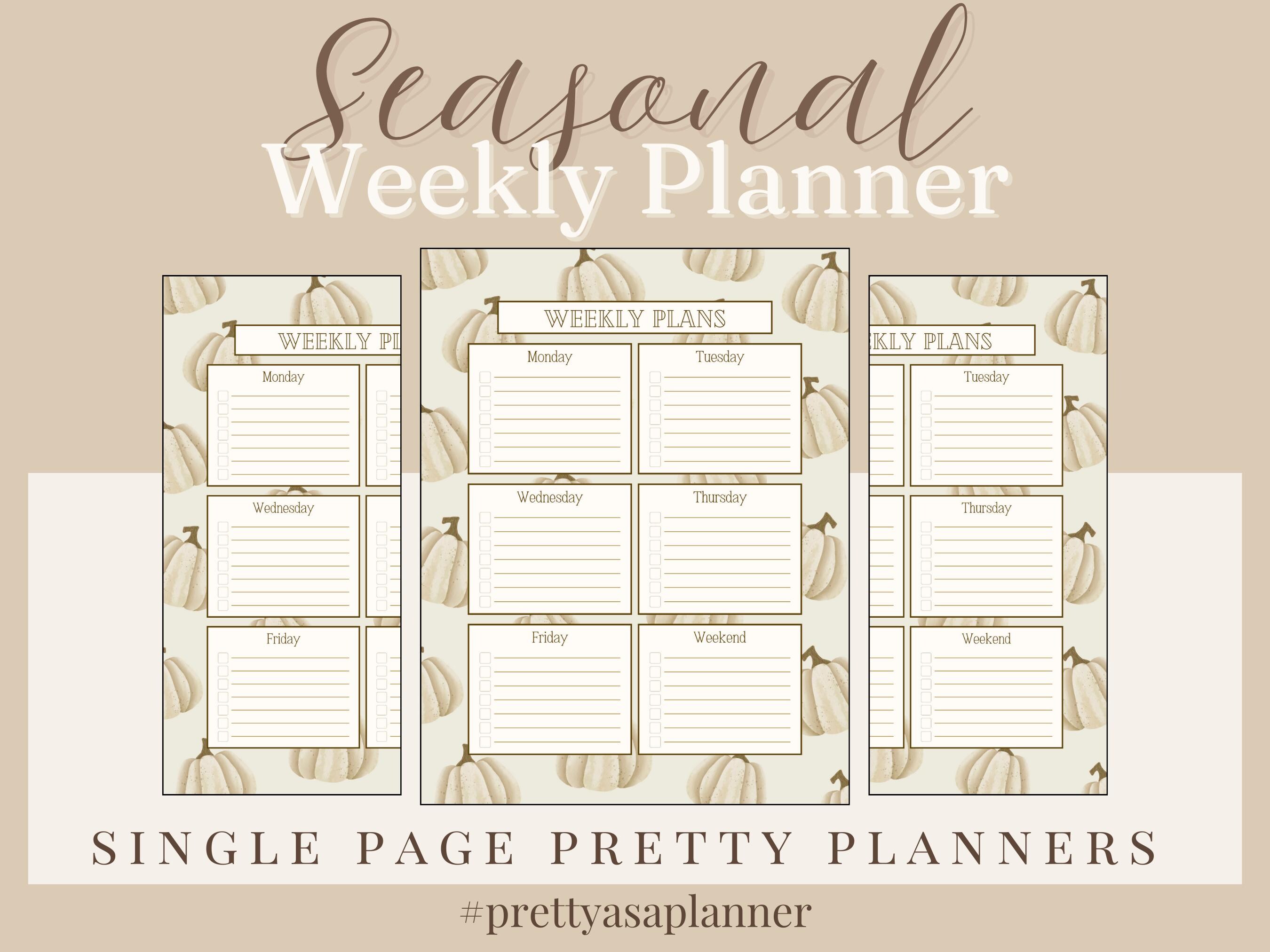 Weekly Planner,cute Weekly Planner,planner Weekly,weekly Goodnotes ...