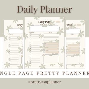 Daily Plan,daily Printable Plan,daily Plan Sheet,daily Planner, A5 ...