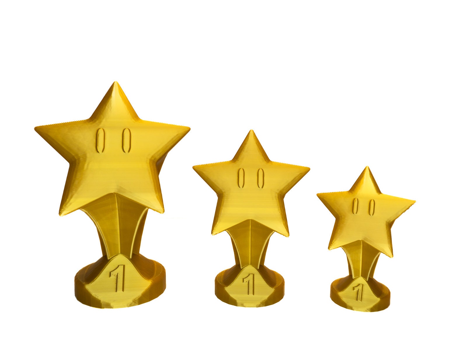 Mario Kart Trophy (gold, Silver, and Bronze) - Etsy