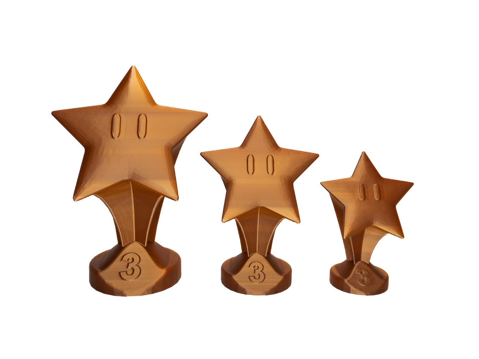 Mario Kart Trophy (gold, Silver, and Bronze) - Etsy