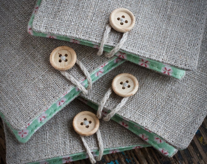 Small Linen Needle Book - Etsy