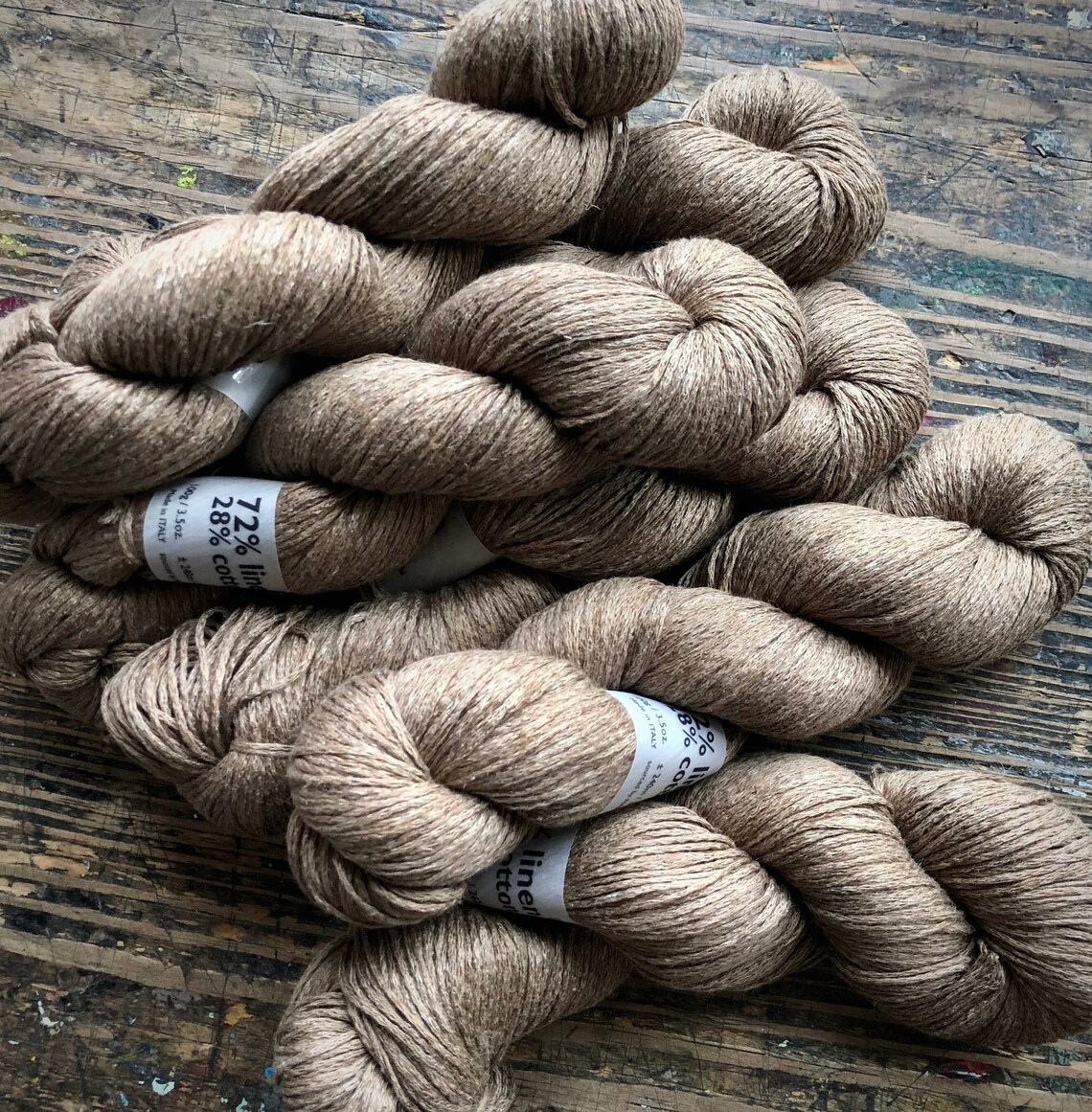 Linen Cotton Yarn -- Knitted Texture - Etsy UK
