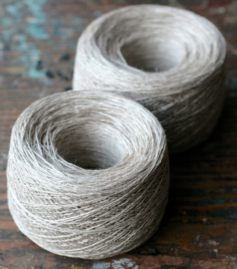 Linen Yarn Thread One Ball Natural Linen 2-ply - Etsy