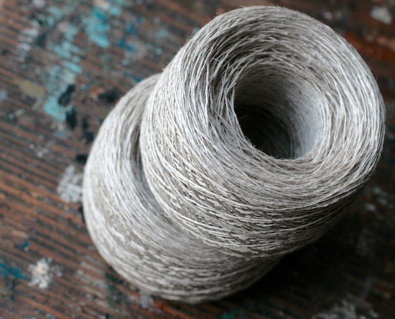 Linen Yarn Thread One Ball Natural Linen 2-ply - Etsy