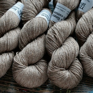 Linen Cotton Yarn -- Knitted Texture - Etsy