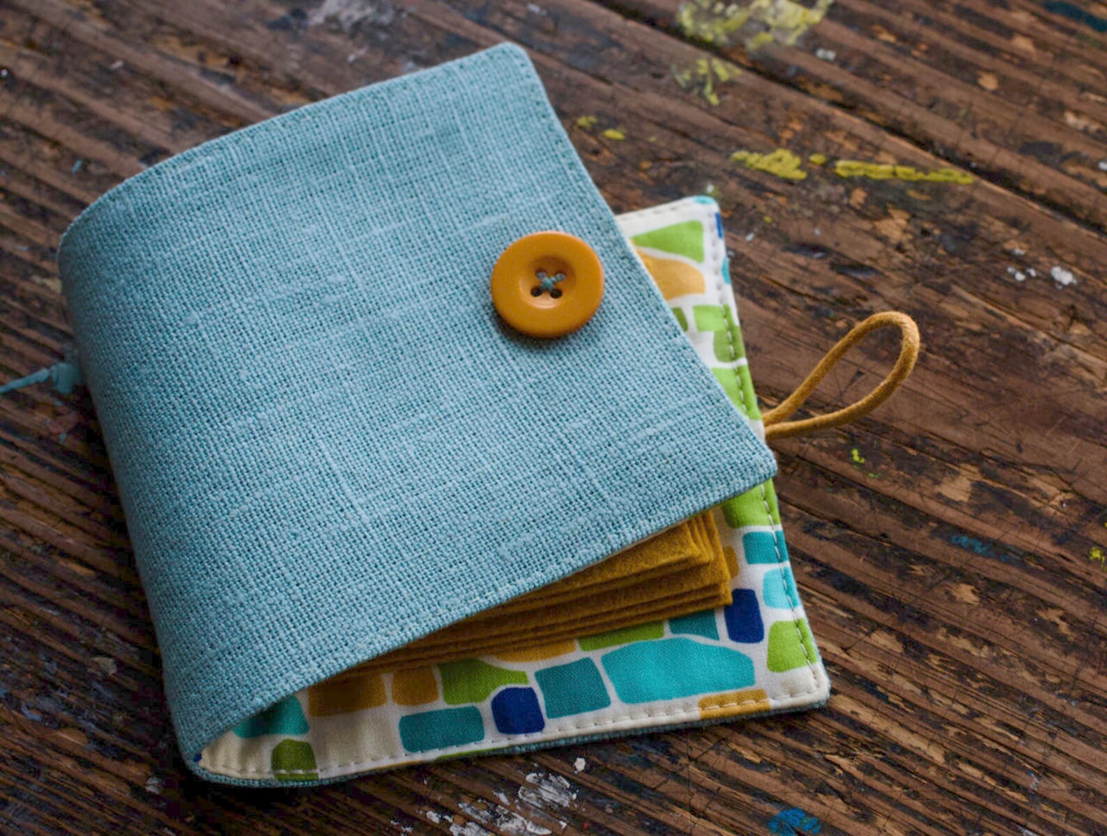 Small Linen Needle Book - Mint - Etsy