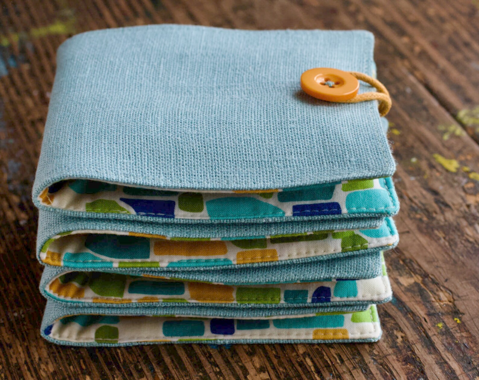 Small Linen Needle Book - Mint - Etsy