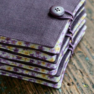 Small Linen Needle Book - Etsy