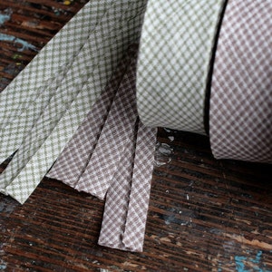 Linen Bias Tape - Woven Check Linen - Width 2 and 3 Cm - Etsy