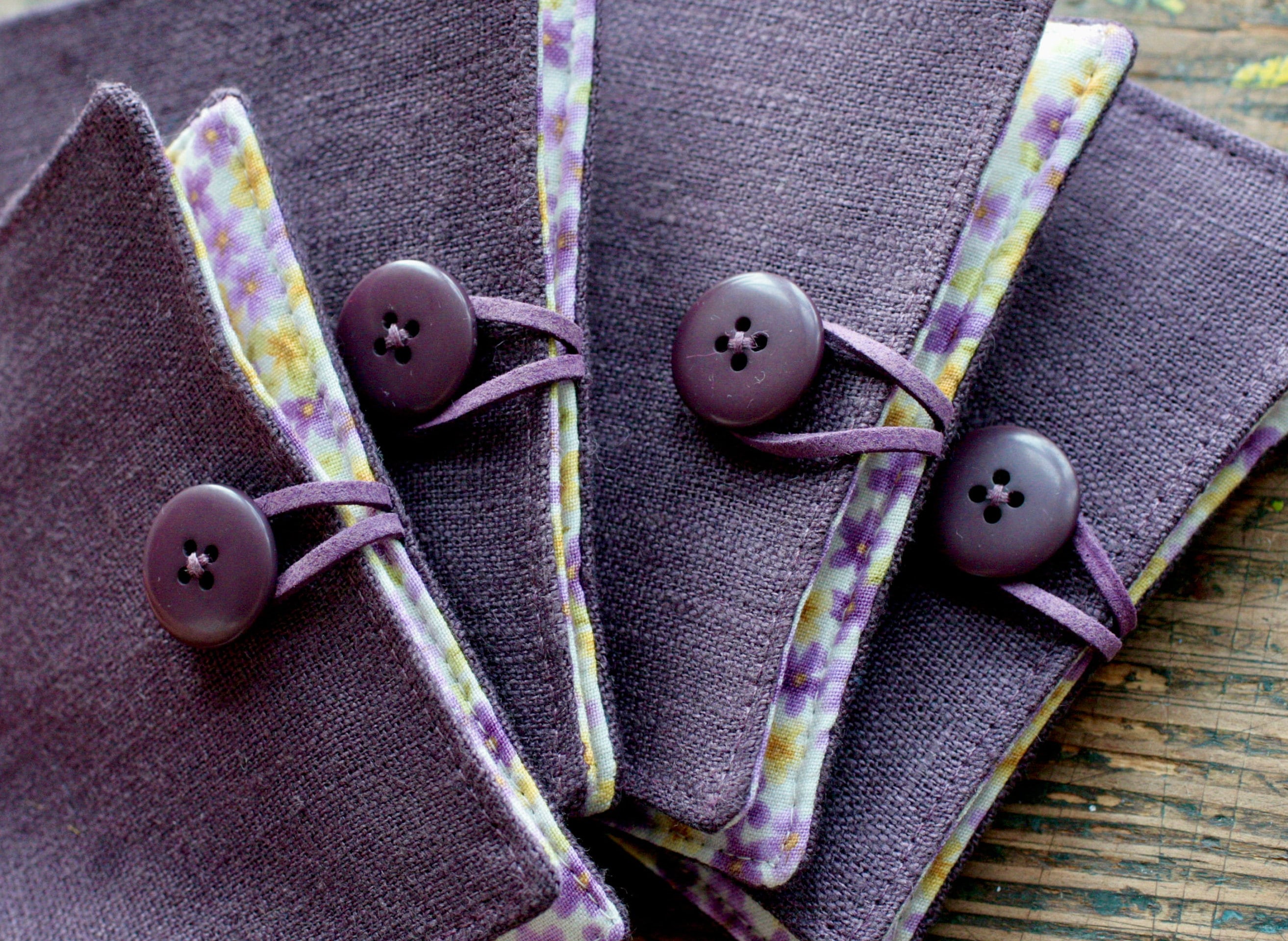 Small Linen Needle Book - Etsy