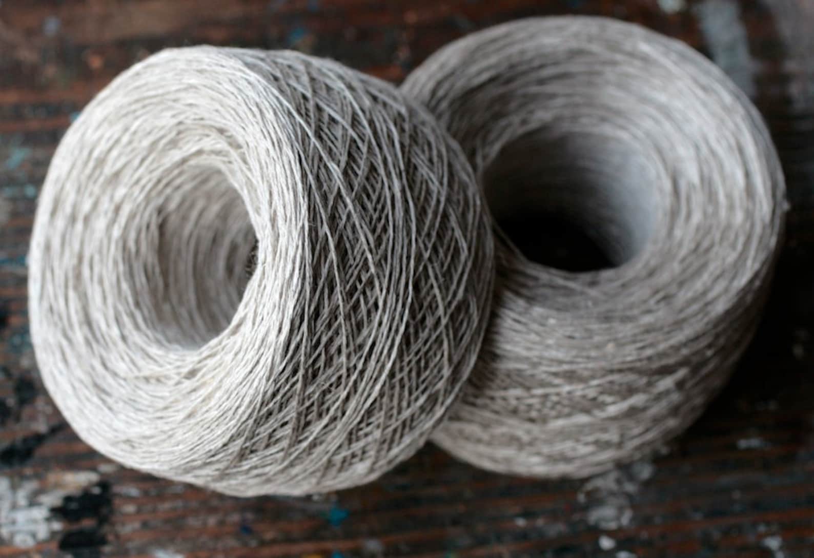 Linen Yarn Thread One Ball Natural Linen 2-ply - Etsy