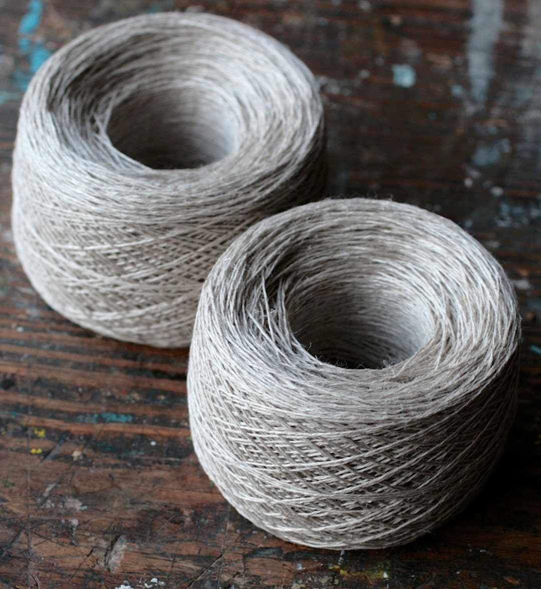 Linen Yarn Thread -- One Ball - Natural Linen -- 2-ply - Etsy