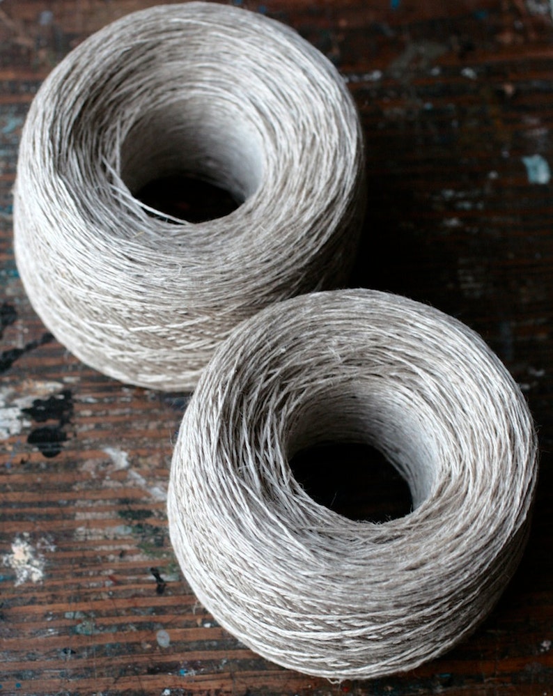 Linen Yarn Thread One Ball Natural Linen 2-ply - Etsy