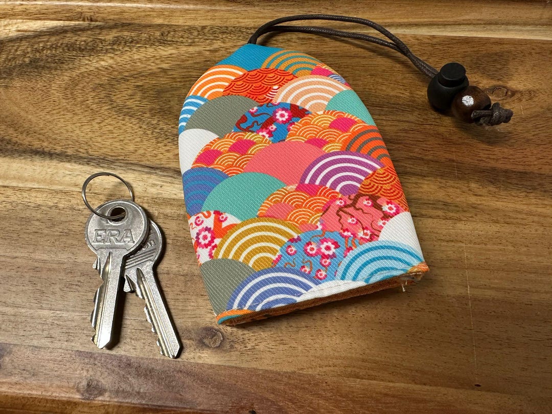 Handmade Japanese-style Fabric Keyrings | 32 Designs | Colourful ...