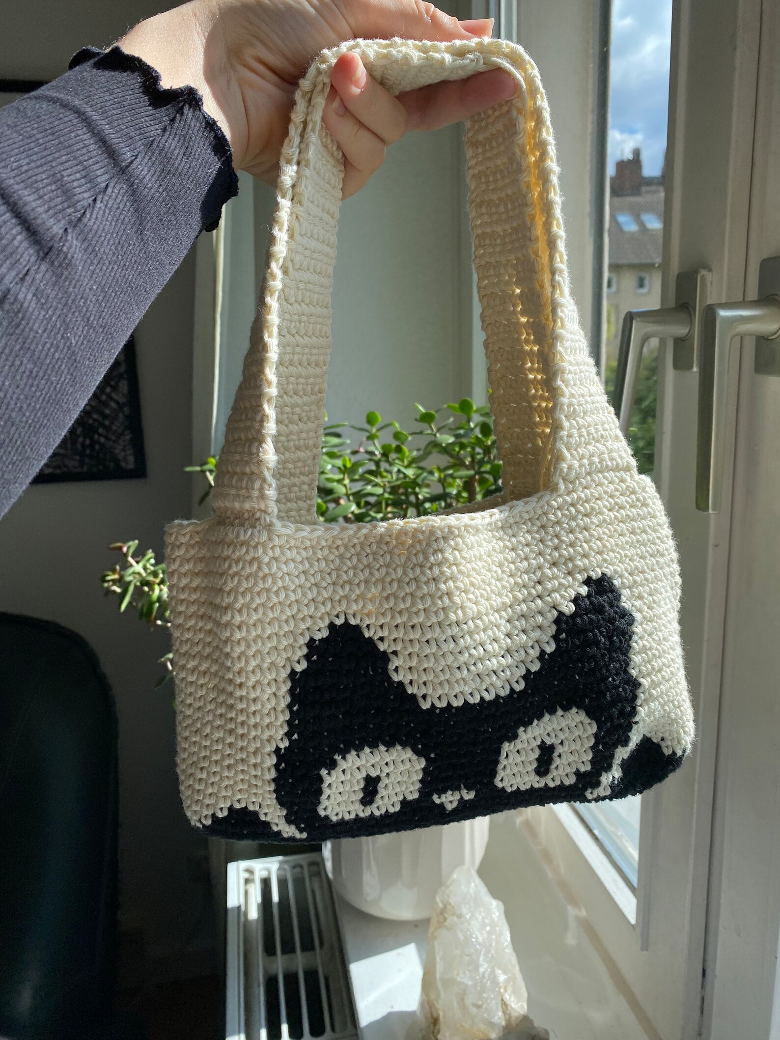 Kitten Crochet Bag Pattern | Two-coloured Cat Crochet Bag - Etsy