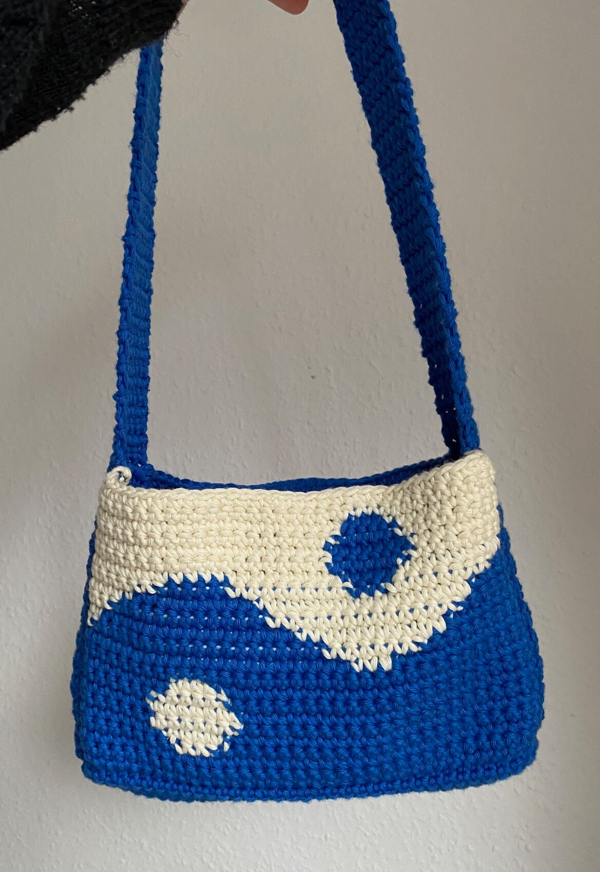Yin and Yang Crochet Bag Pattern | Two-coloured Unique Crochet Bag - Etsy
