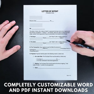 Letter of Intent, Letter of Intent (LOI), Letter of Intent (LOI) Forms ...