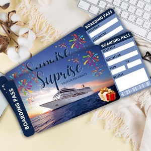 Cruise Ticket, Cruise Boarding Pass, Cruise Boarding Pass Template ...