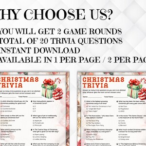 Printable Christmas Trivia Game, Christmas Party Game, Christmas Game ...