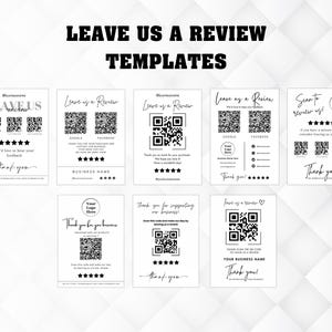 Qr Code Sign for Small Business I Canva Template Editable, Price List ...