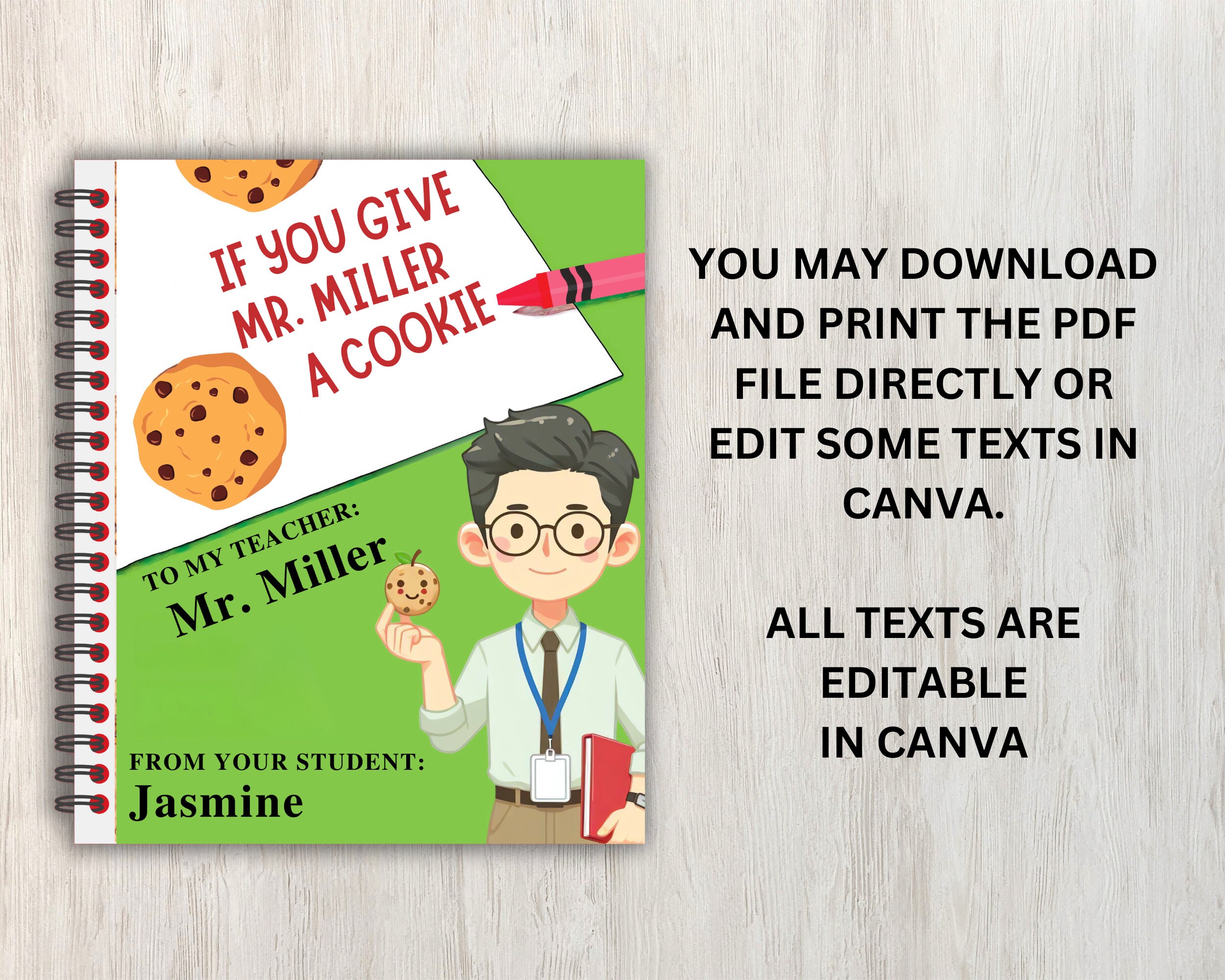 If You Give Your Teacher a Cookie, MADE TO ORDER - Etsy