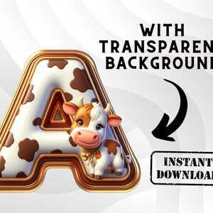 Highland Cow Png File. Highland Cow Alphabet, Highland Cow Alphabet Png ...