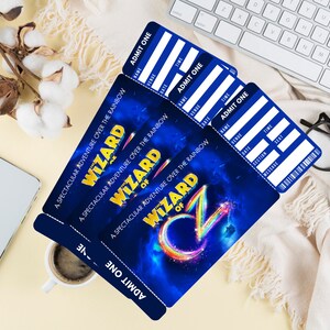 Printable Wizard of Oz Broadway Ticket, Wizard of Oz Surprise Musical ...