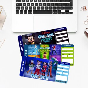 On Ice Printable Ticket, Surprise Reveal Ticket, Into the Magic Ticket ...