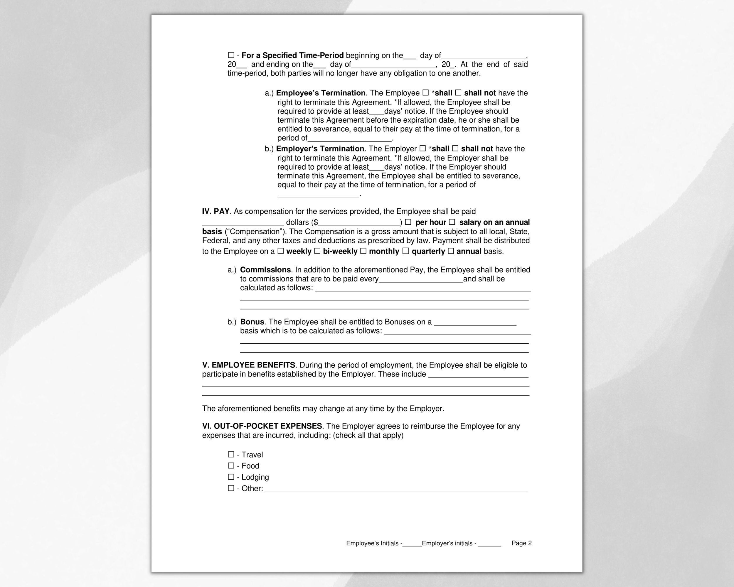 Employment Contract, Employment Contract Agreement, Employment Service ...