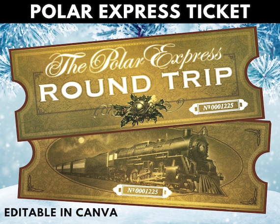 Polar Express Train Ticket Template