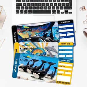 Seaworld Ticket, Seaworld Trip Ticket, Theme Park Surprise, Vacation ...
