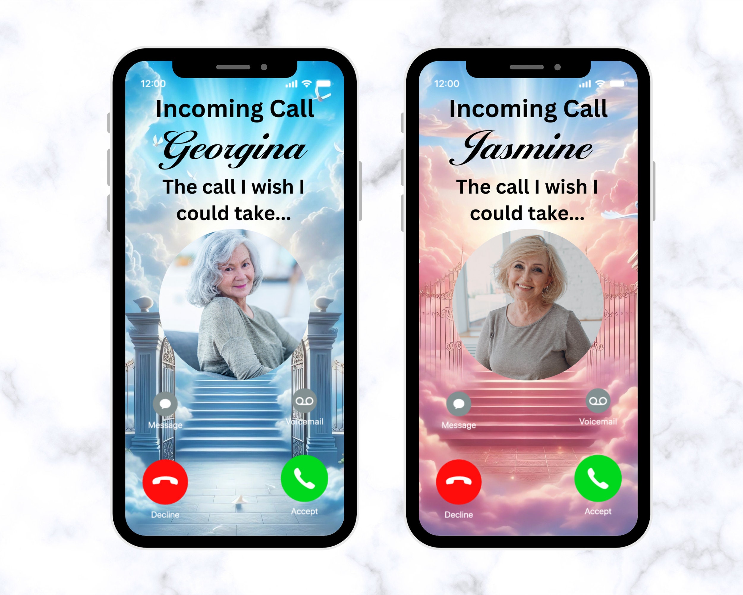 Editable Memorial Keychain, Memorial Canva Template, the Call I Wish I ...