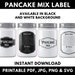 Printable Pancake Mix Label, Pantry Label, Kitchen Label, Pancake Label ...