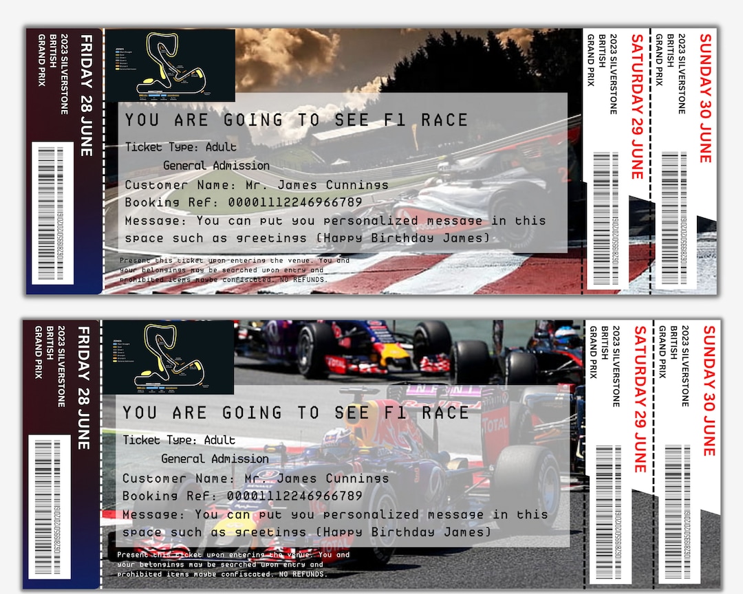 Editable Racing Gift Voucher, Car Racing Keepsake Ticket, Racing ...