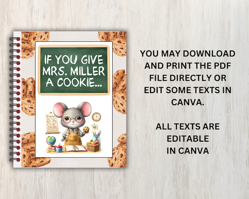 If You Give Your Teacher a Cookie, Teacher Appreciation Gift End of ...