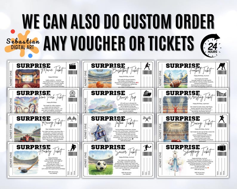 Editable Theatre Ticket Voucher | Printable Show Gift Certificate ...