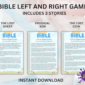 Bible Games, Left or Right Bible Game, Womens Ministry Games, Bible ...